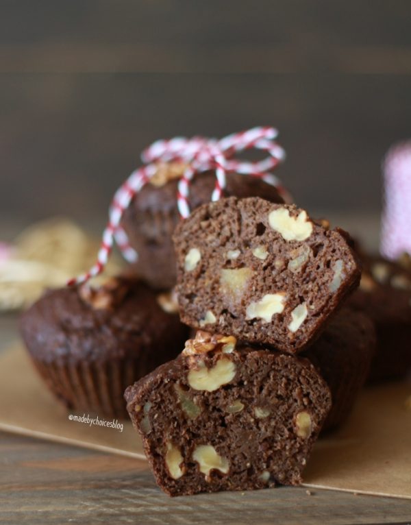 Muffins de Alfarroba - Made by Choices