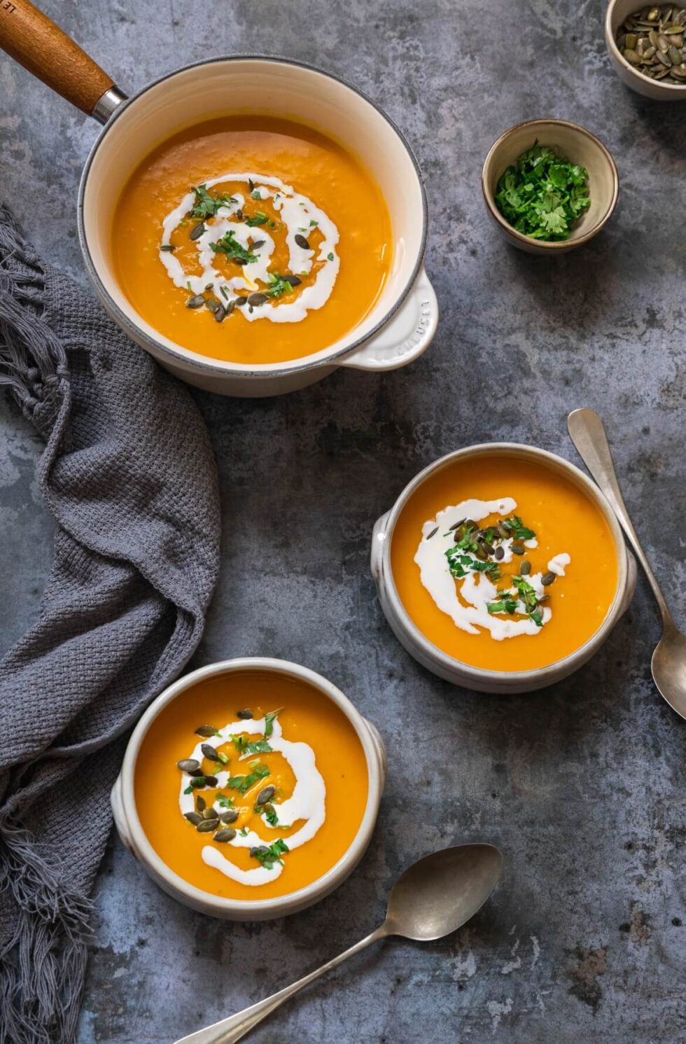 Sopa de gengibre, abóbora e batata-doce - Made by Choices